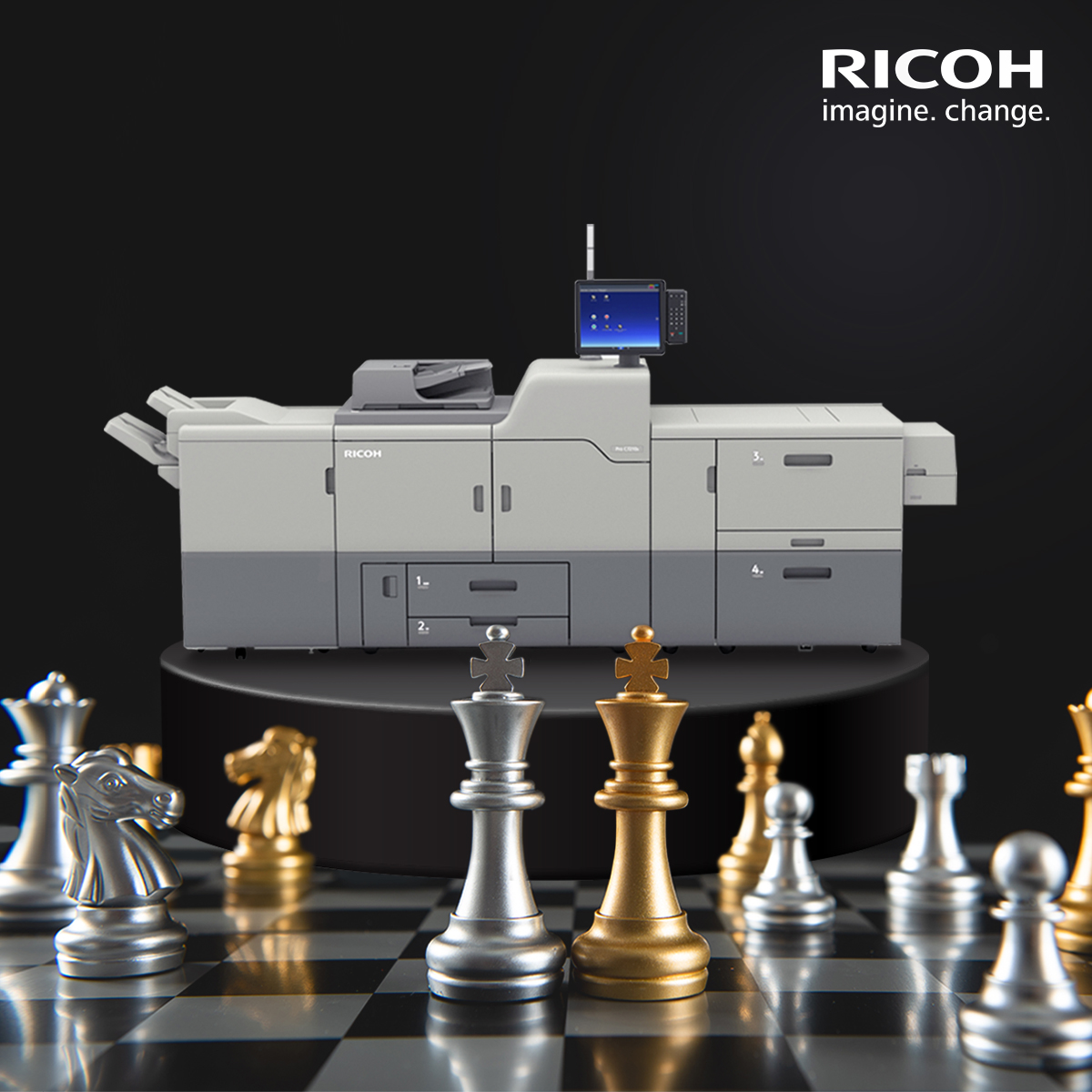 RICOH Pro C7200X series Adds Gold and Silver to Special Colours