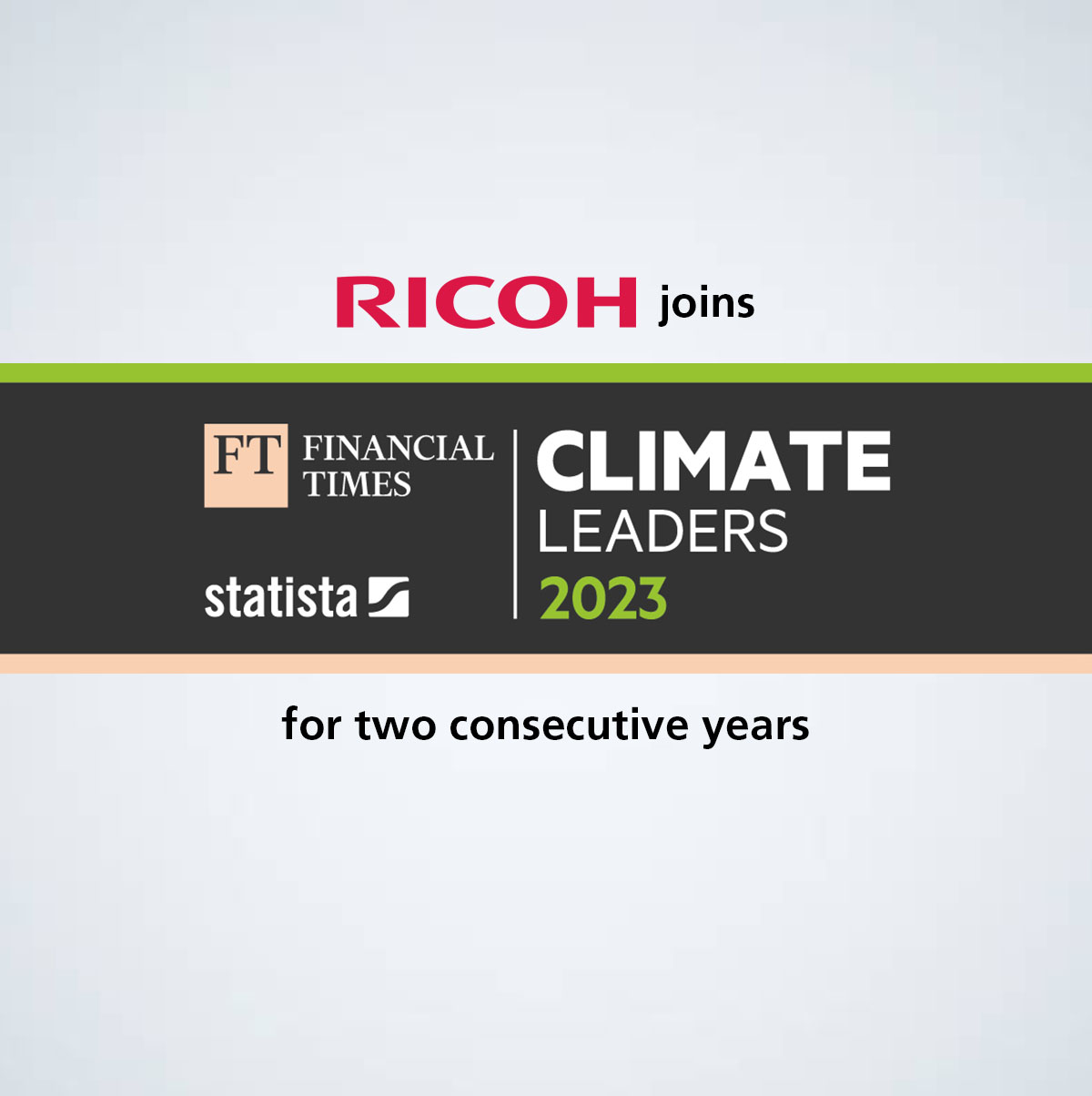 Ricoh announces inclusion in APAC Climate Leaders 2023 list
